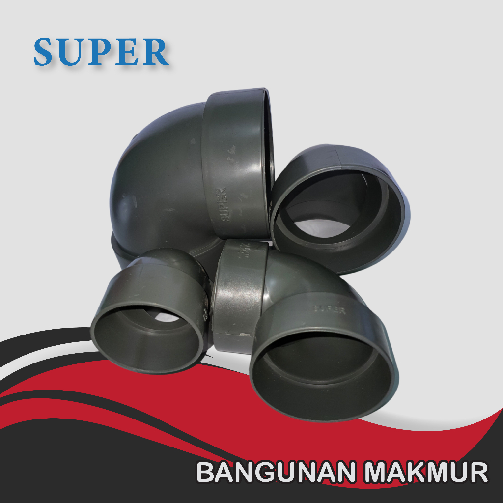 Jual SUPER Keni 3 in PVC / Knee 3" Elbow 3" L | Shopee Indonesia