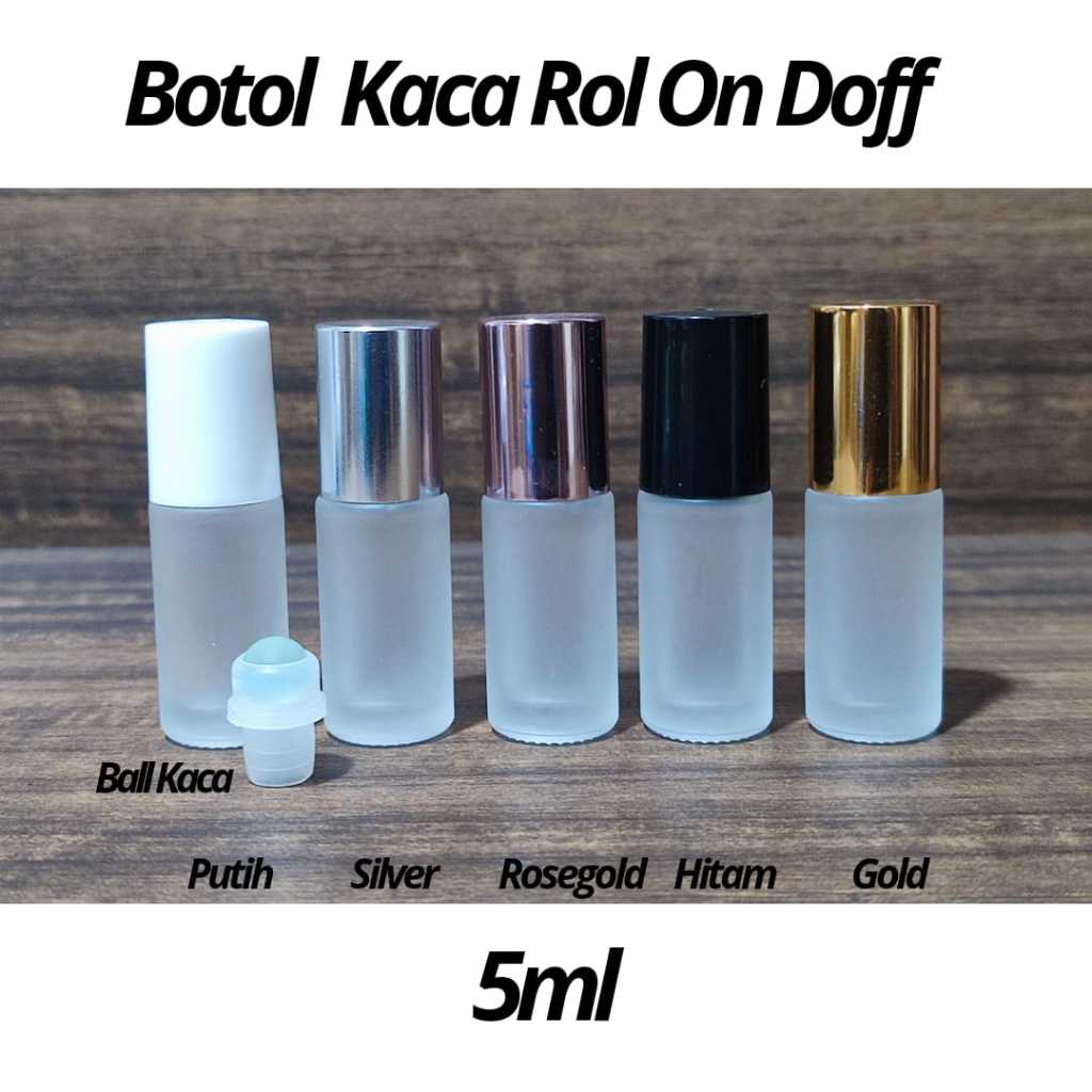 Jual Botol Roll On 5ml Kaca Doff Botol Minyak Oles Dof Botol Minyak ...