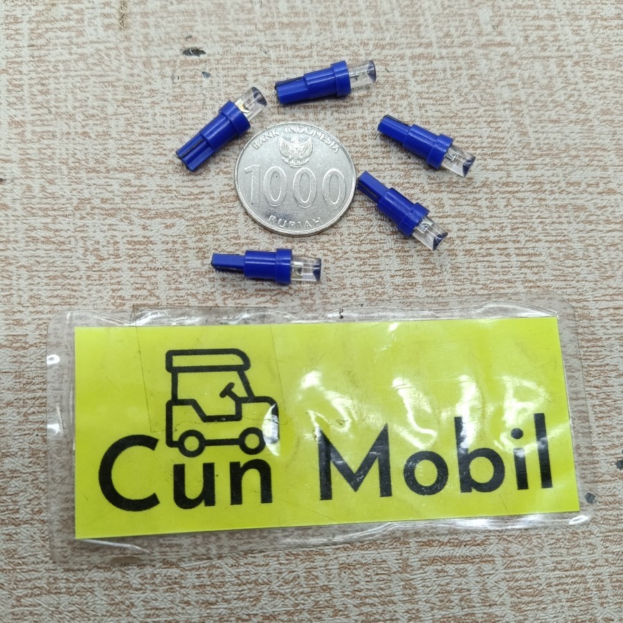 Jual Bohlam led 12v model T5 Warna biru sekali Harga per 1 pc | Shopee ...