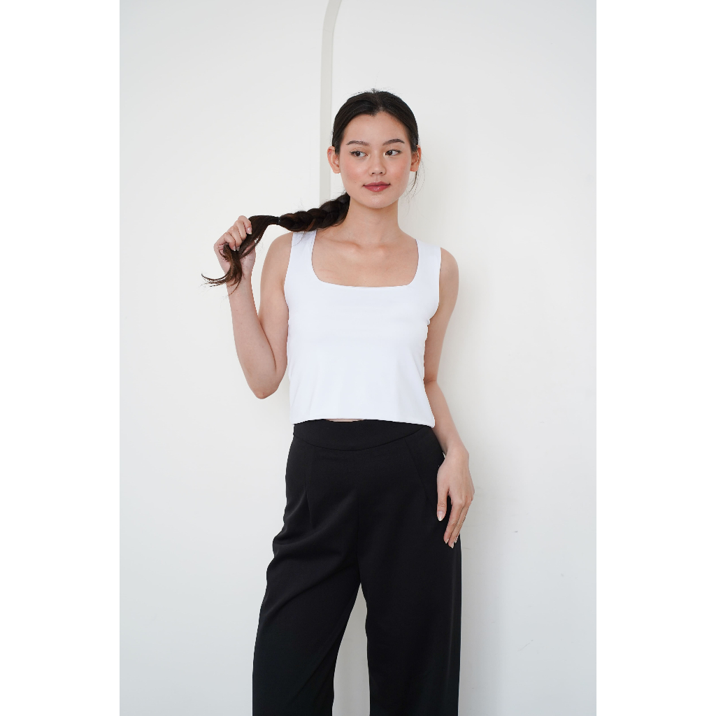 Jual NESSIA - Square Tank Top - Square Crop Top / Fashion Wanita ...