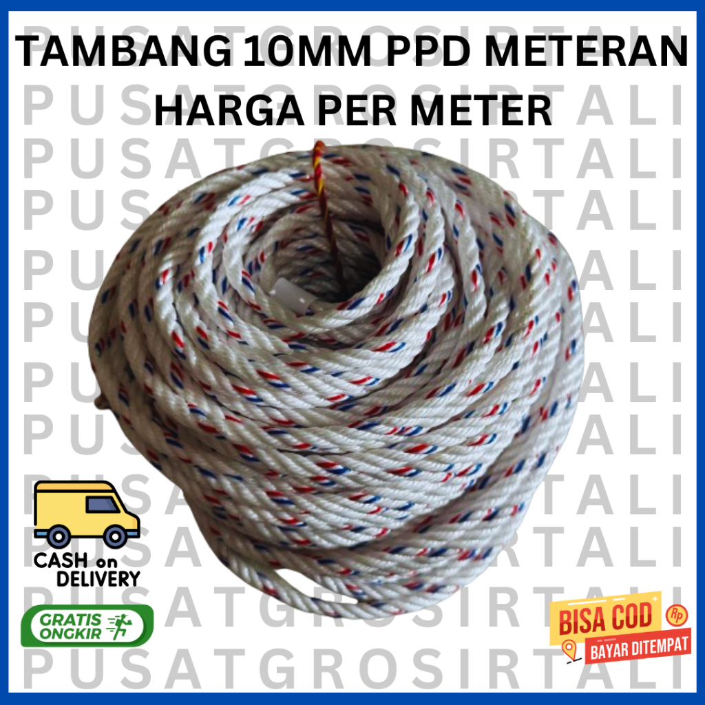 Jual TAMBANG 10MM (ECERAN) TALI 10MM / TAMPAR 10MM / TALI PPD 10MM ...