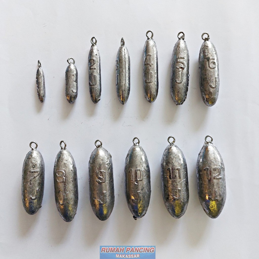 Jual Timah / Pemberat Pancing Besar J | Shopee Indonesia