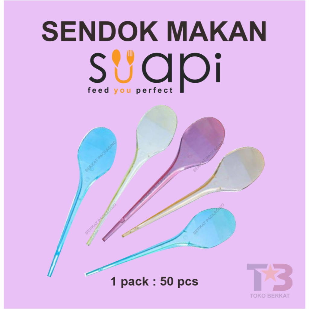 Jual SENDOK WARNA TRANSPARAN MERK SUAPI / SENDOK MAKAN | Shopee Indonesia