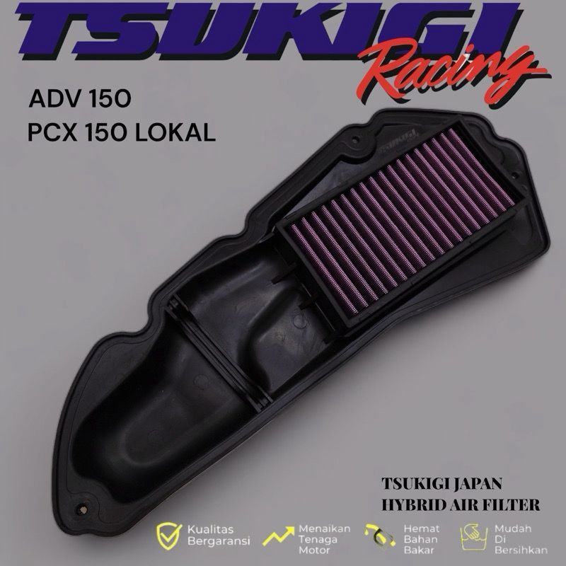 Jual TSUKIGI RACING Hybrid Air Filter Saringan Udara ADV 150 PCX 150 ...