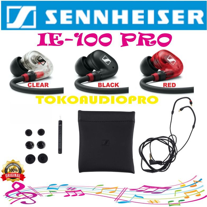 Jual Sennheiser IE100Pro Dynamic In-Ear Monitor Earphone IE-100 Pro ...
