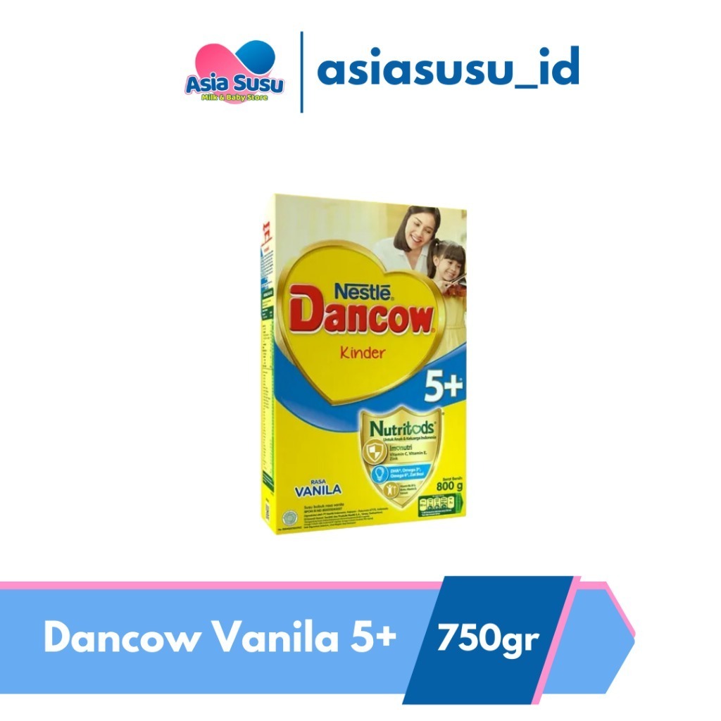 Jual DANCOW 5+ VANILA MADU 750 GR ( 5 - 12 TAHUN ) | Shopee Indonesia