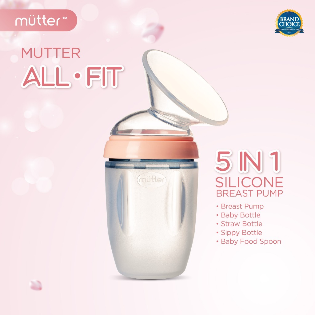 Jual MUTTER ALL-FIT Silicone Breast Pump Pompa ASI Manual | Shopee ...
