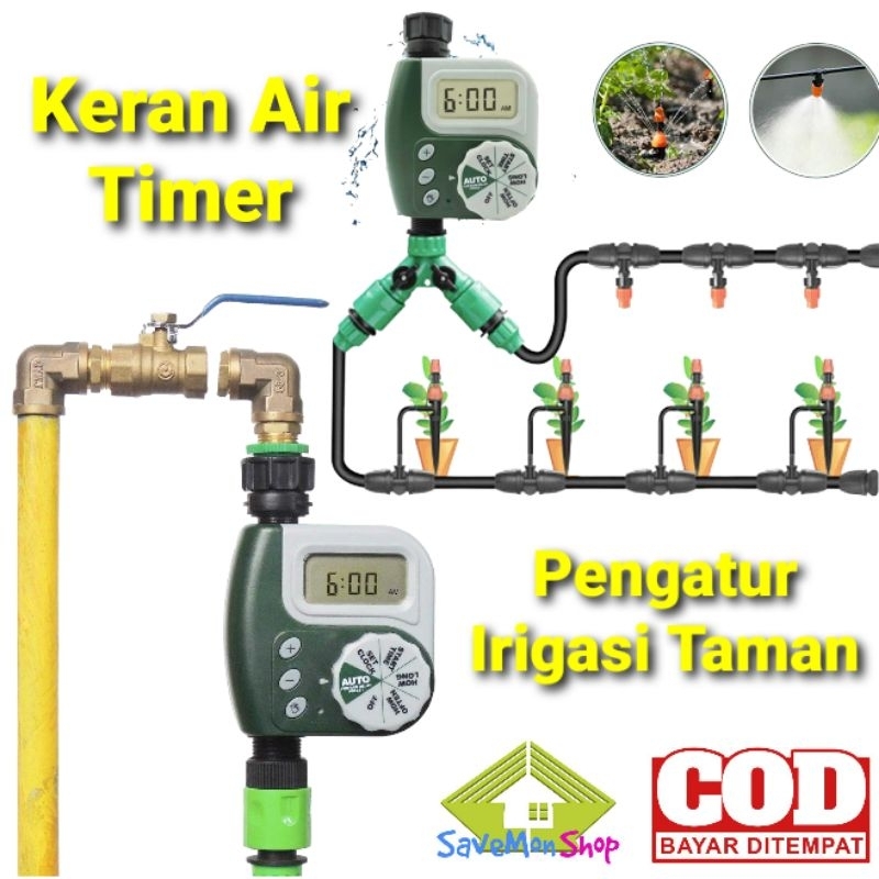 Jual Keran Air Timer Irigasi Otomatis Tanaman Kebun Penyiraman | Shopee Indonesia