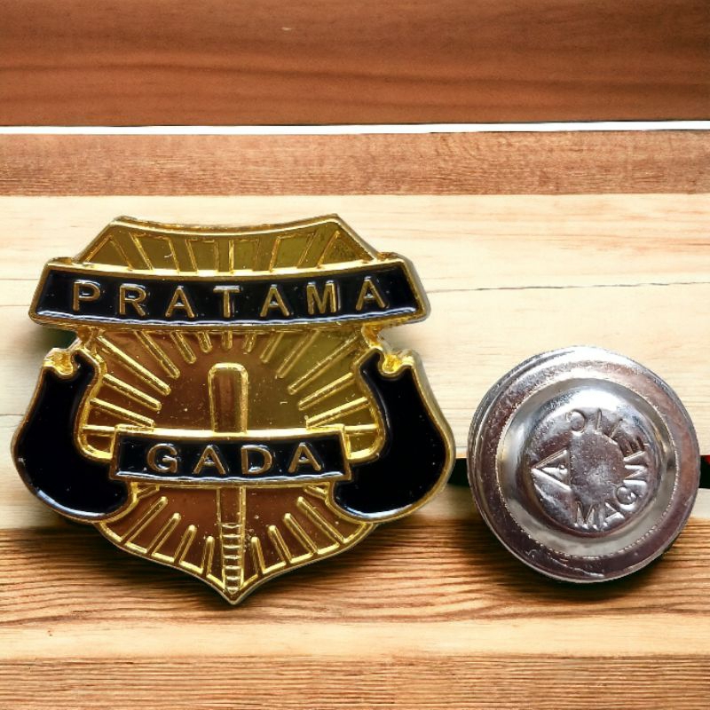 Jual Pin gada pratama satpam cor tebal magnet kualitas impor | Shopee ...