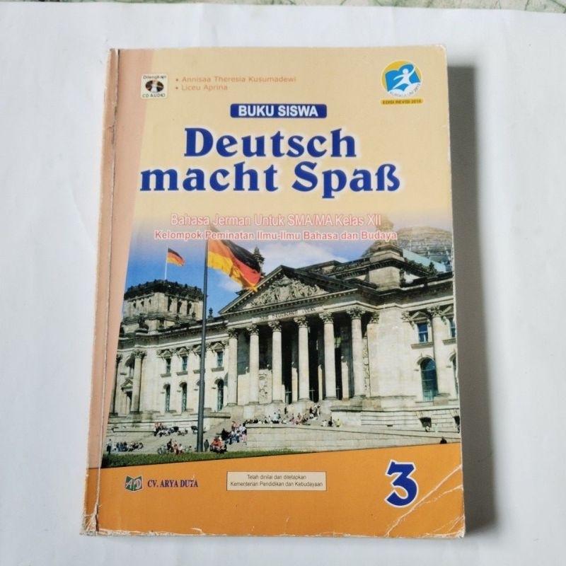 Jual BUKU ORI BAHASA JERMAN DEUTSCH MACHT SPAB KELAS 3 SMA PENERBIT CV ...