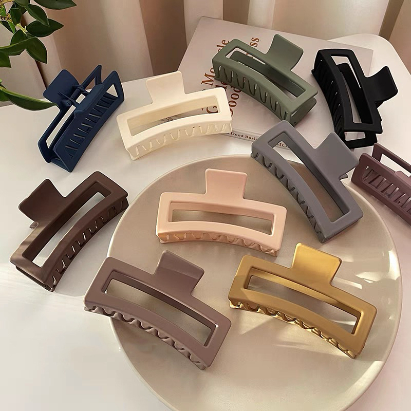 Jual Jepit Rambut Jedai Doff Jumbo 8,5cm Model Persegi/Jedai Rambut ...