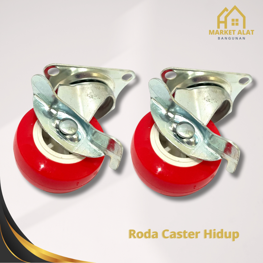 Jual Roda Etalase Caster Dengan + Rem Ukuran 2” 50mm | Shopee Indonesia