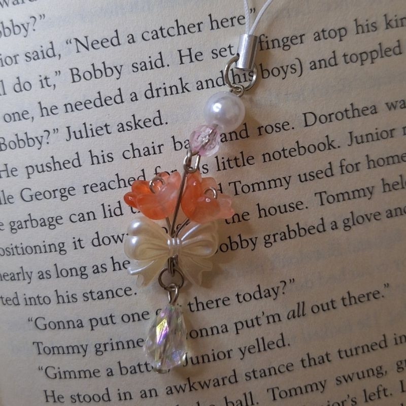 Jual Ribbon flower bouquet keychain gantungan kunci gantungan hp ...