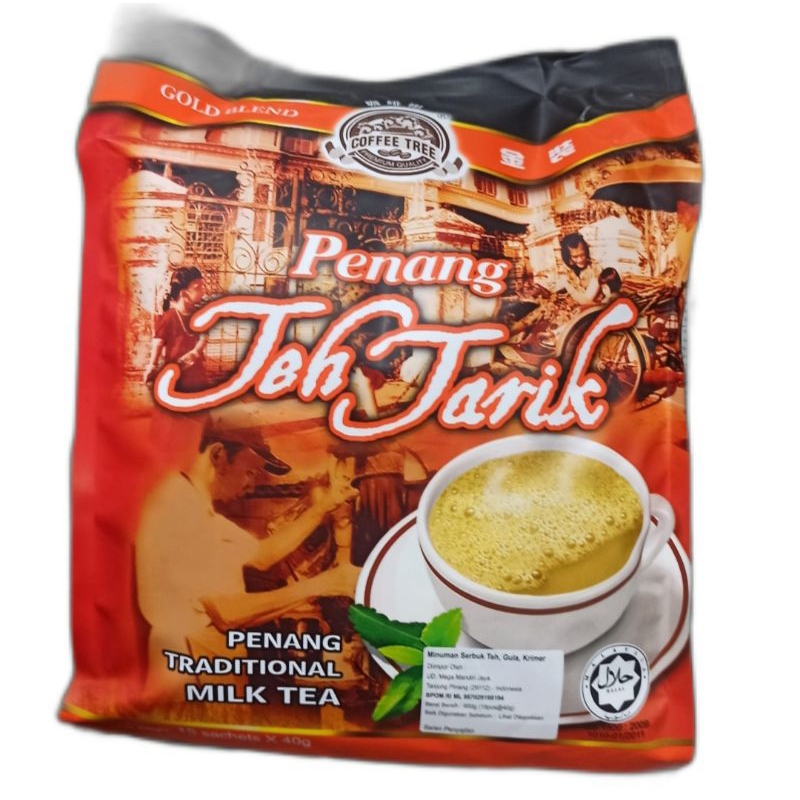 Jual Coffee Tree Penang Teh Tarik Tradisional Milk Tea Isi 15s | Shopee ...