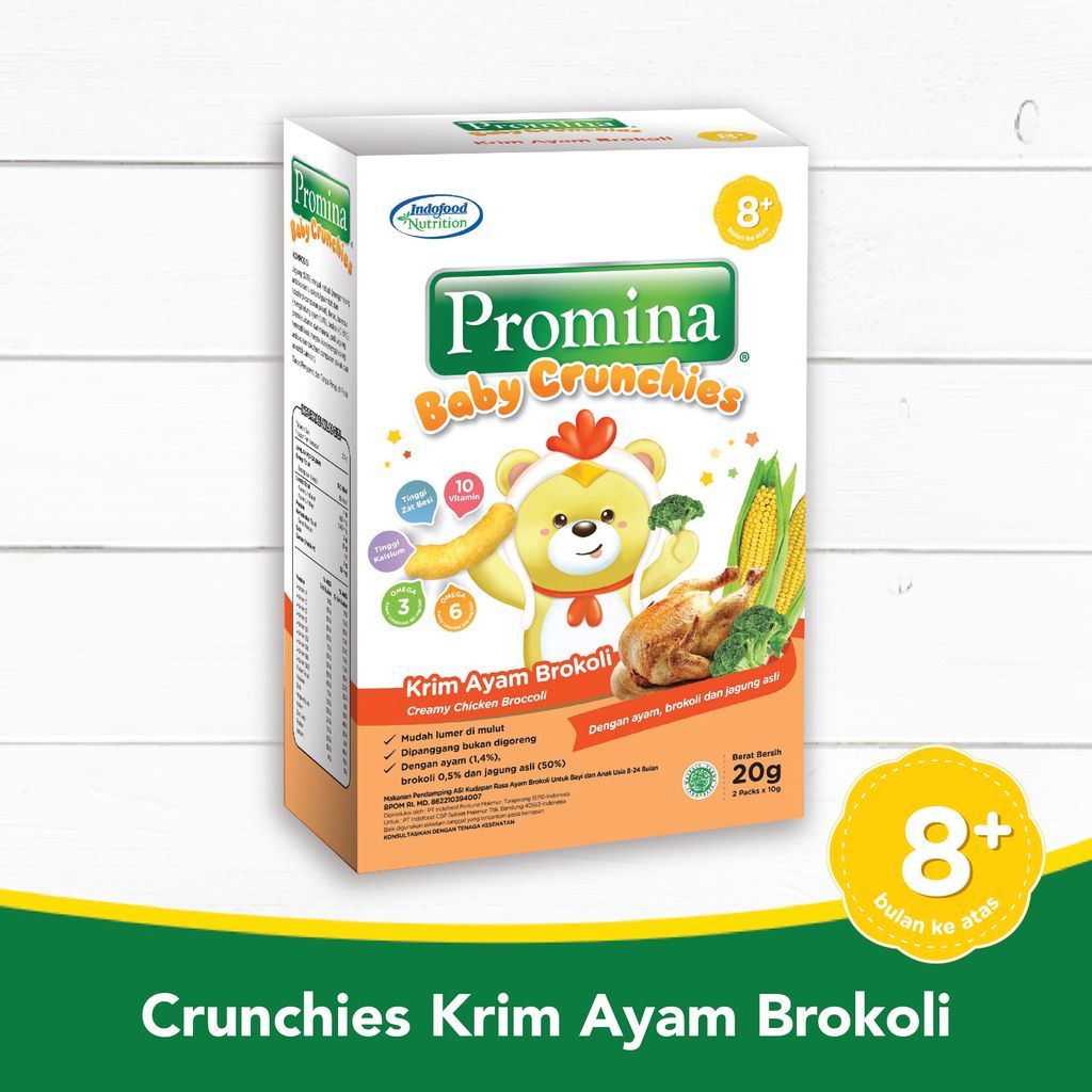 Jual Promina Baby Crunchies Krim Ayam Brokoli 20gr(2pack x 10gr) - promina baby crunchies ...