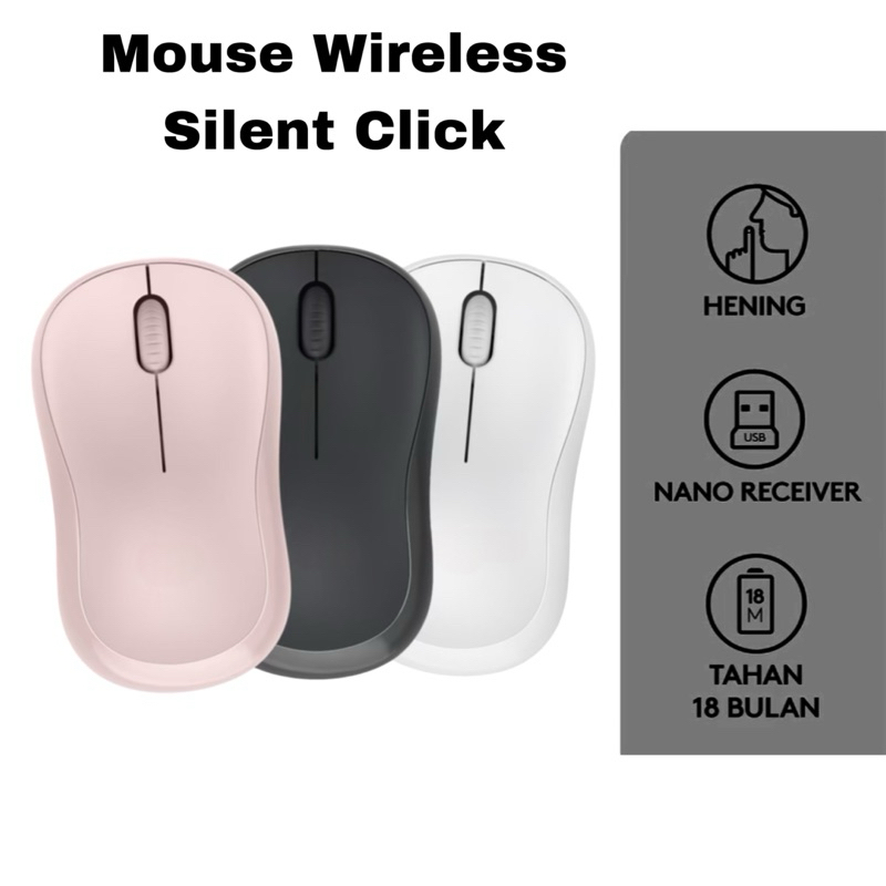 Jual Mouse Wireless Silent Click M220 Mouse Laptop Wireless | Shopee ...