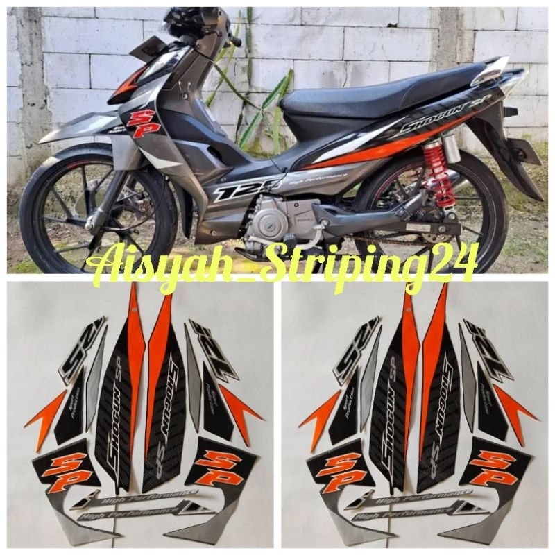 Jual STIKER STICKER STRIPING LIS LES POLET BODY MOTOR SHOGUN SP 125 ...