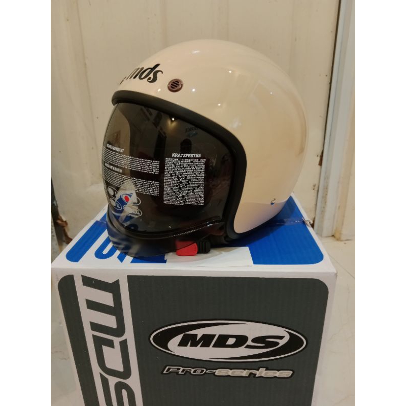 Jual Helm MDS Magnum Cream, Hitam gloss, White New original model retro ...