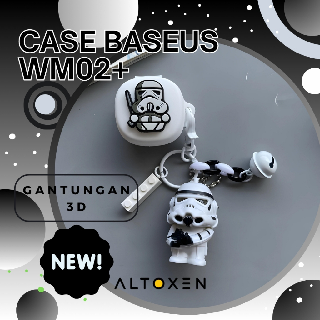 Jual Case Baseus WM02+ Edisi Kartun I 3D gantungan I Soft case Silicone ...
