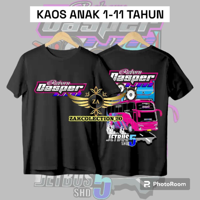 Jual BAJU KAOS ANAK BUS CASPER JETBUS 5 USIA 1-11 TAHUN | Shopee Indonesia