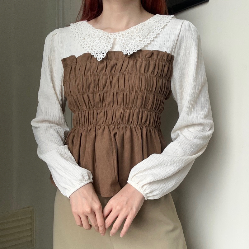 Jual Marisa Top atasan blouse wanita korean style by Biel the label ...