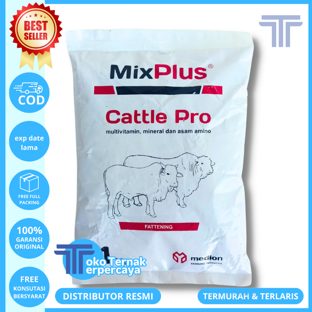 Jual MIX PLUS CATTLE PRO 1KG - Premix Penggemuk & Nafsu Makan Sapi ...