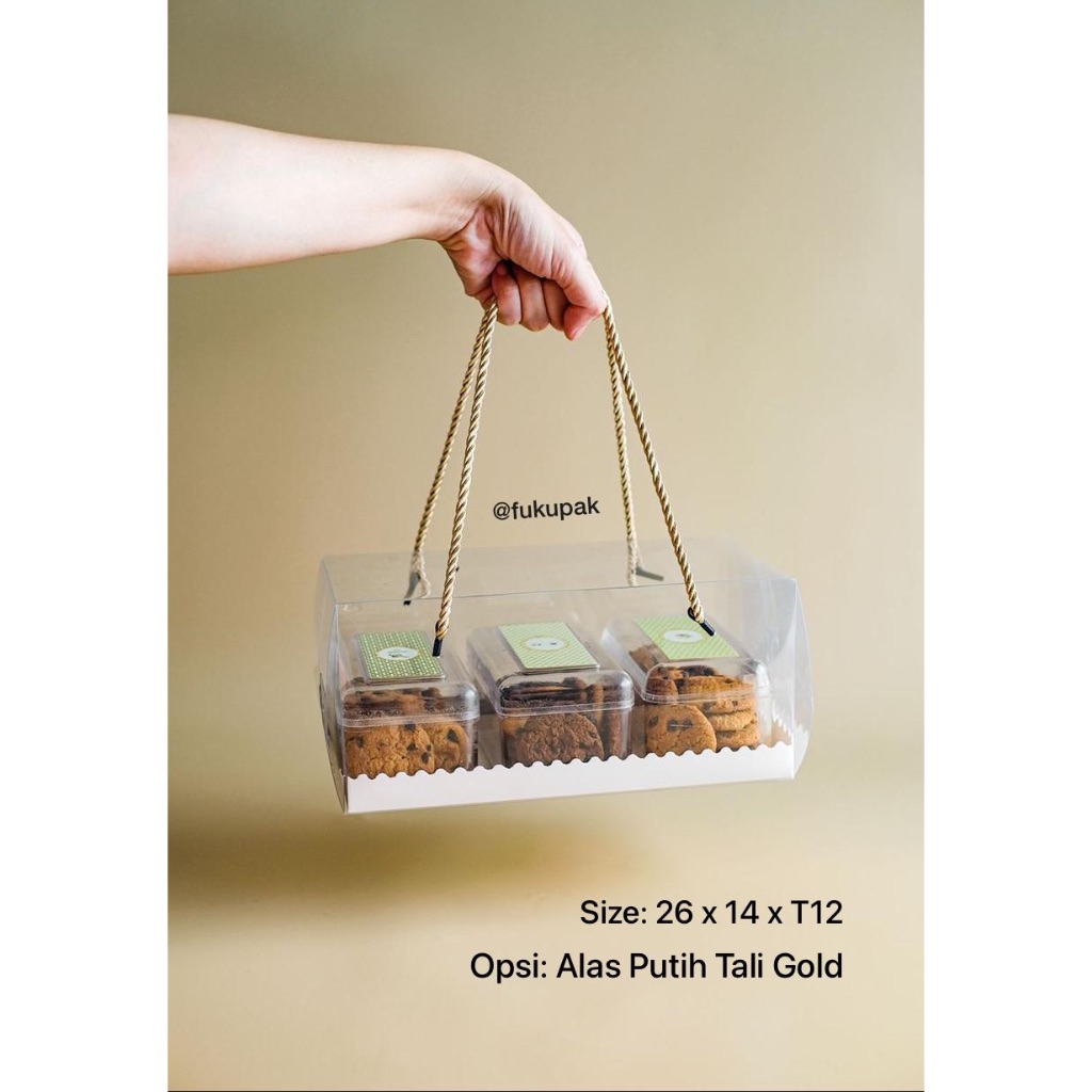 Jual Box MIka Tali Rollcake (20 pcs) 25x12, 26x14, 31x12, kotak mika ...