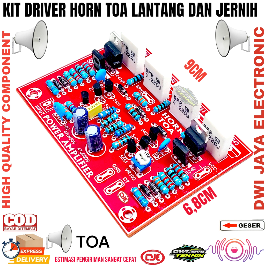 Jual Kit Driver Horn TOA Corong Anti Jebol Putus | Shopee Indonesia