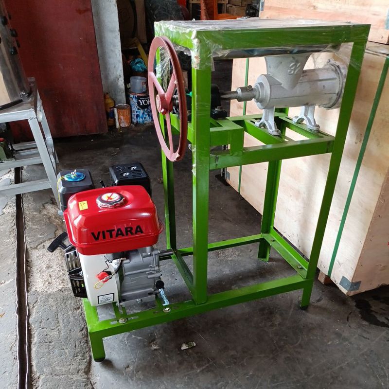 Jual GILINGAN DAGING NO 32 + MESIN PENGGERAK GX200 KOMPLIT gilingan ...