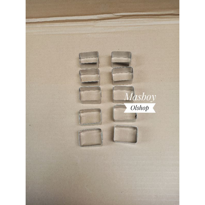 Jual 10 Pcs Ring Cutter Cookies Bento Motif Persegi Panjang Kotak ...
