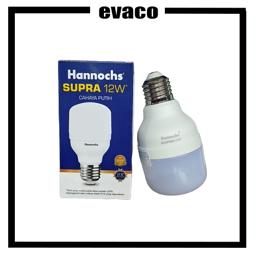 Jual hannochs supra bohlam bola lampu led 12 watt putih | Shopee Indonesia