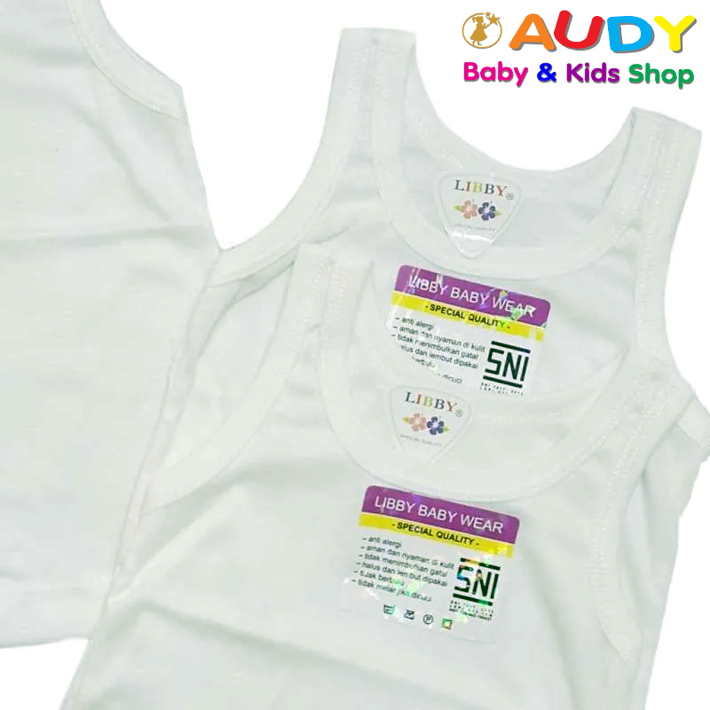 Jual AUDY BABY - SINGLET ANAK LIBBY WARNA DAN POLOS NB-S-M-L-XL (1PCS ...