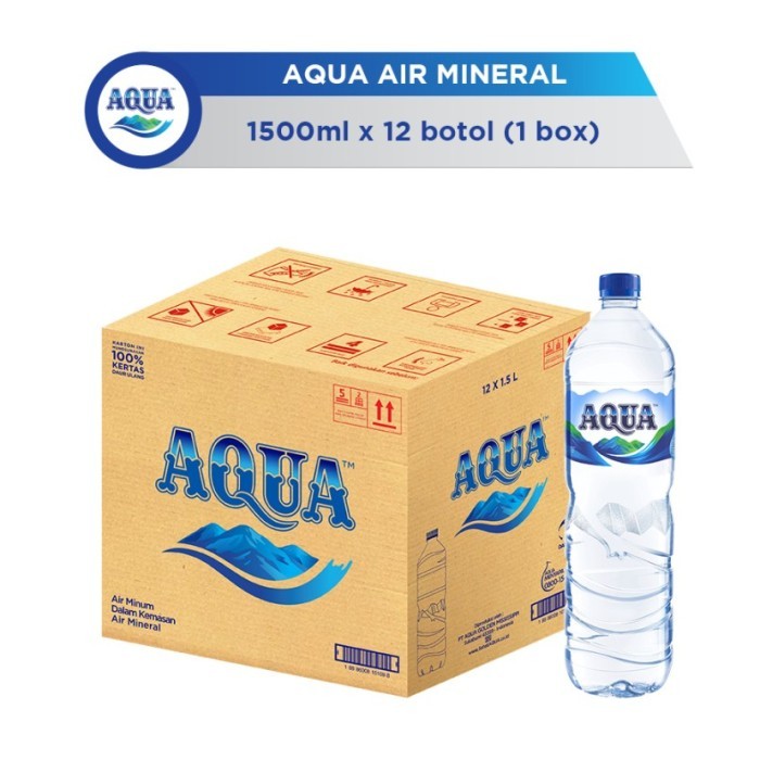 Jual Aqua Botol 1500ml (1 Karton) / Toko Jeder | Shopee Indonesia