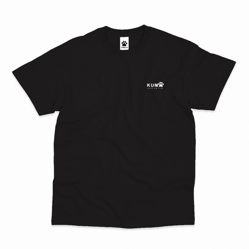 Jual KUMA T-SHIRT KAOS LOGO - SUPER BLACK COMBED 30S | Shopee Indonesia