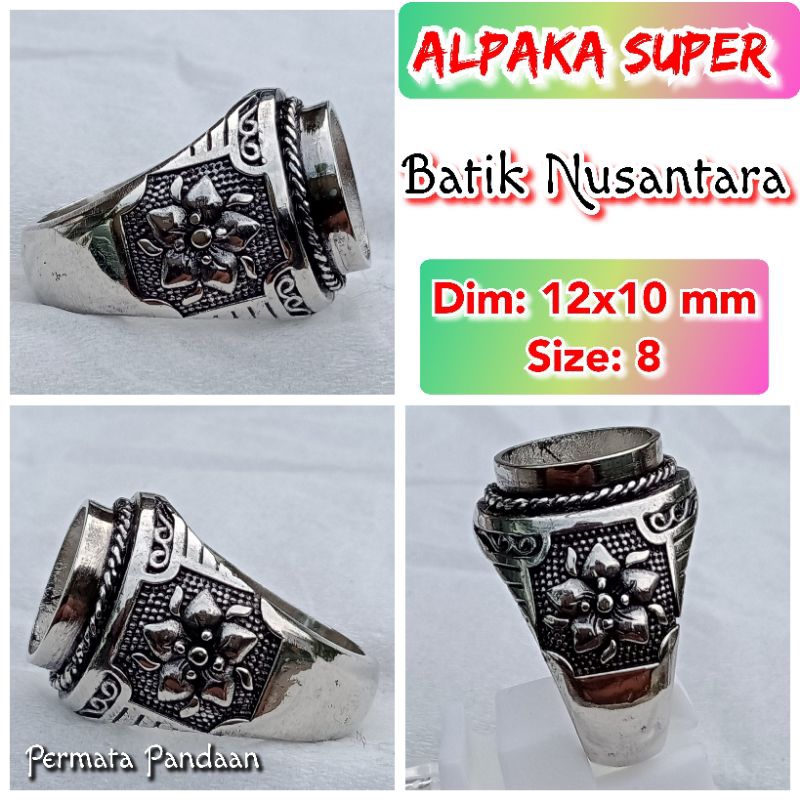 Jual emban Batu akik dan permata alpaka super tanam alpaka bakar.15 ...
