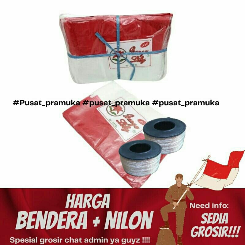 Jual Bendera plastik + benang nilon isi 100 lembar | Shopee Indonesia