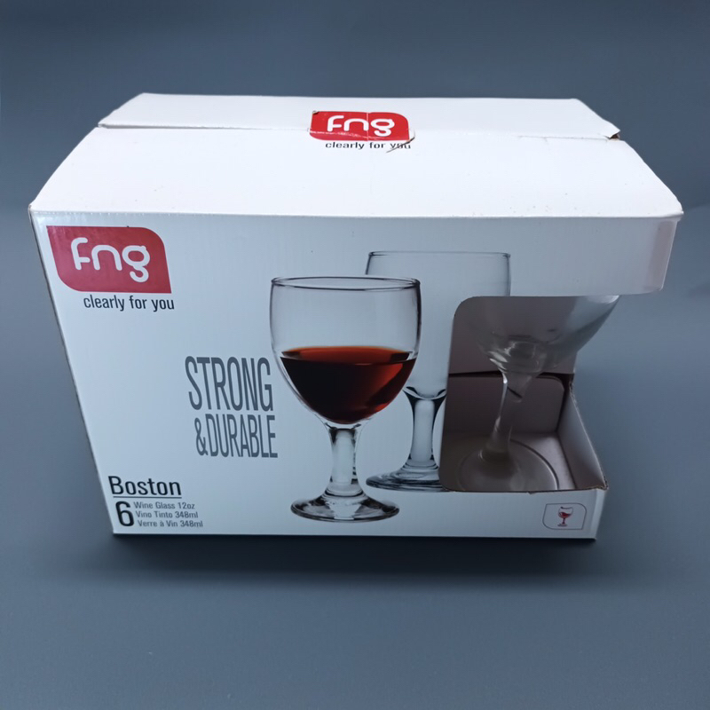 Jual Gelas FNG Boston Wine Glass | Shopee Indonesia