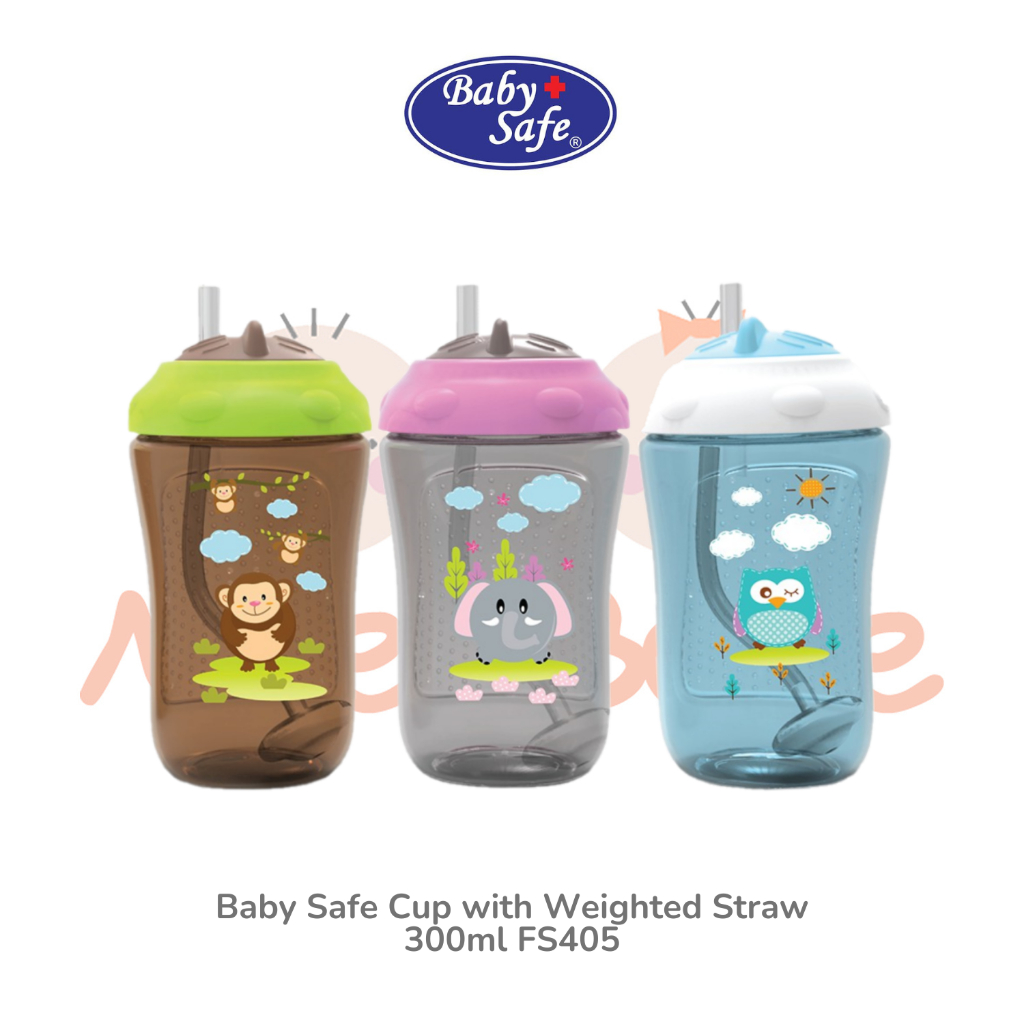 Jual Baby Safe Sipper Cup With Weighted Straw Botol Minum Anak FS405 ...
