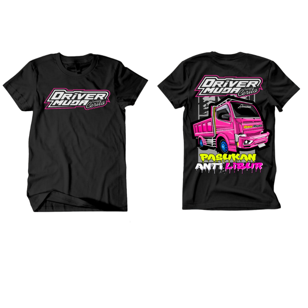 Jual Kaos Desain Driver Muda Pasukan Anti Libur | Shopee Indonesia