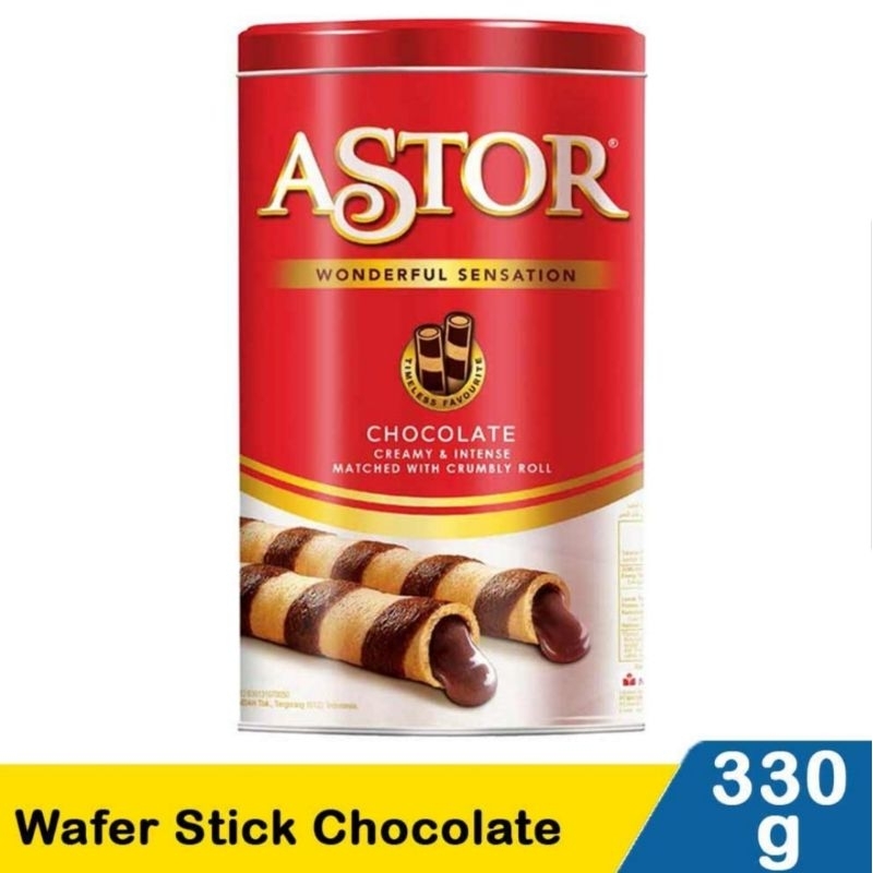 Jual ASTOR WAFER ROLL CHOCOLATE 330GR | Shopee Indonesia