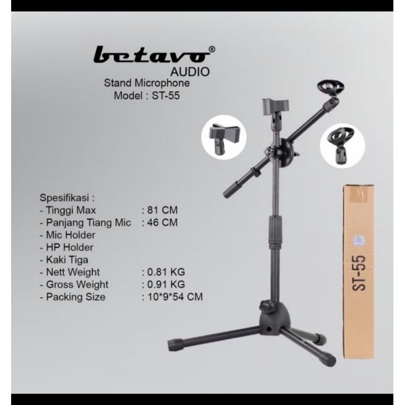 Jual stand mic pendek kaki silang kaki tiga tripod mic podium meja kuat original import | Shopee ...