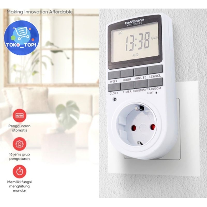 Jual STOP KONTAK TIMER DIGITAL LISTRIK / ALAT PENGATUR WAKTU / COLOKAN ...