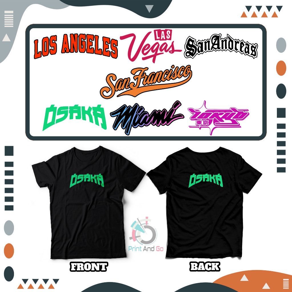 Jual SABLON SETRIKA SABLON DTF PRINTING TEMA TEXT CITY VOL3 (UKURAN ...