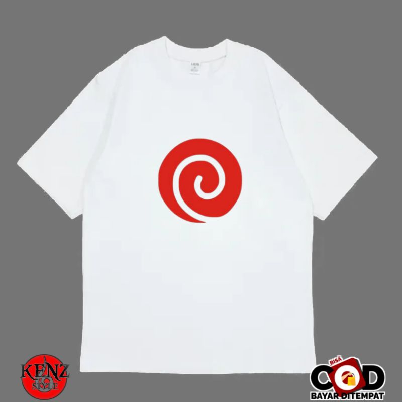 Jual kaos Naruto negara api clan Uzumaki t-shirt | kaos Naruto Mash ...
