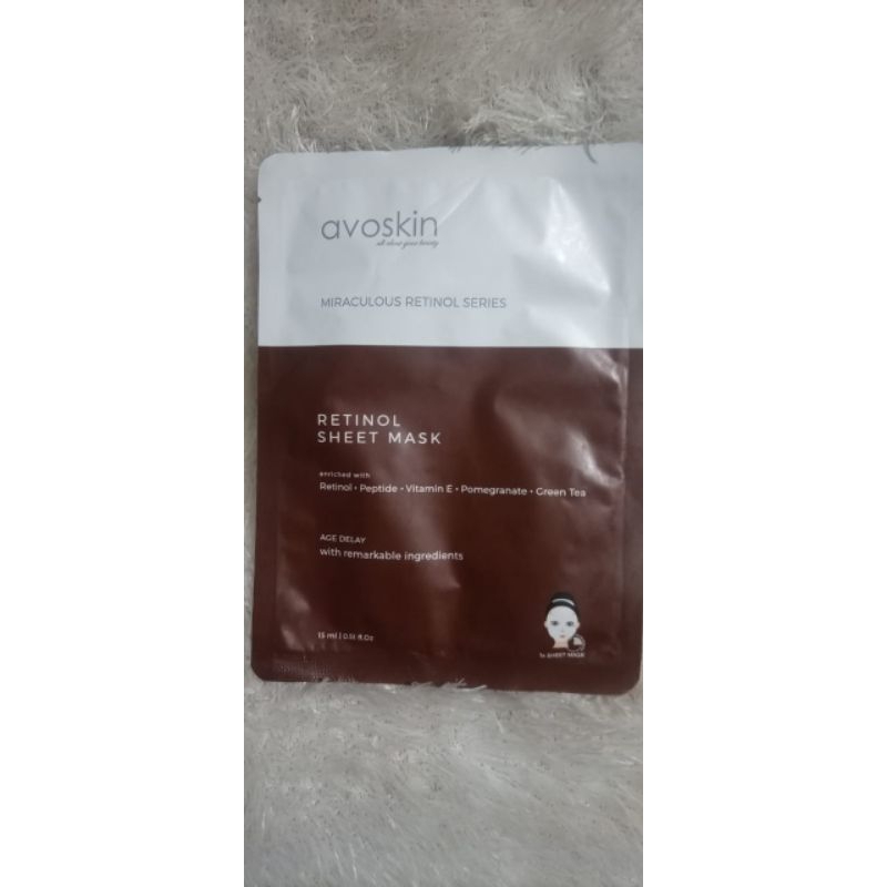 Jual AVOSKIN Retinol Sheet Mask ORIGINAL | Shopee Indonesia
