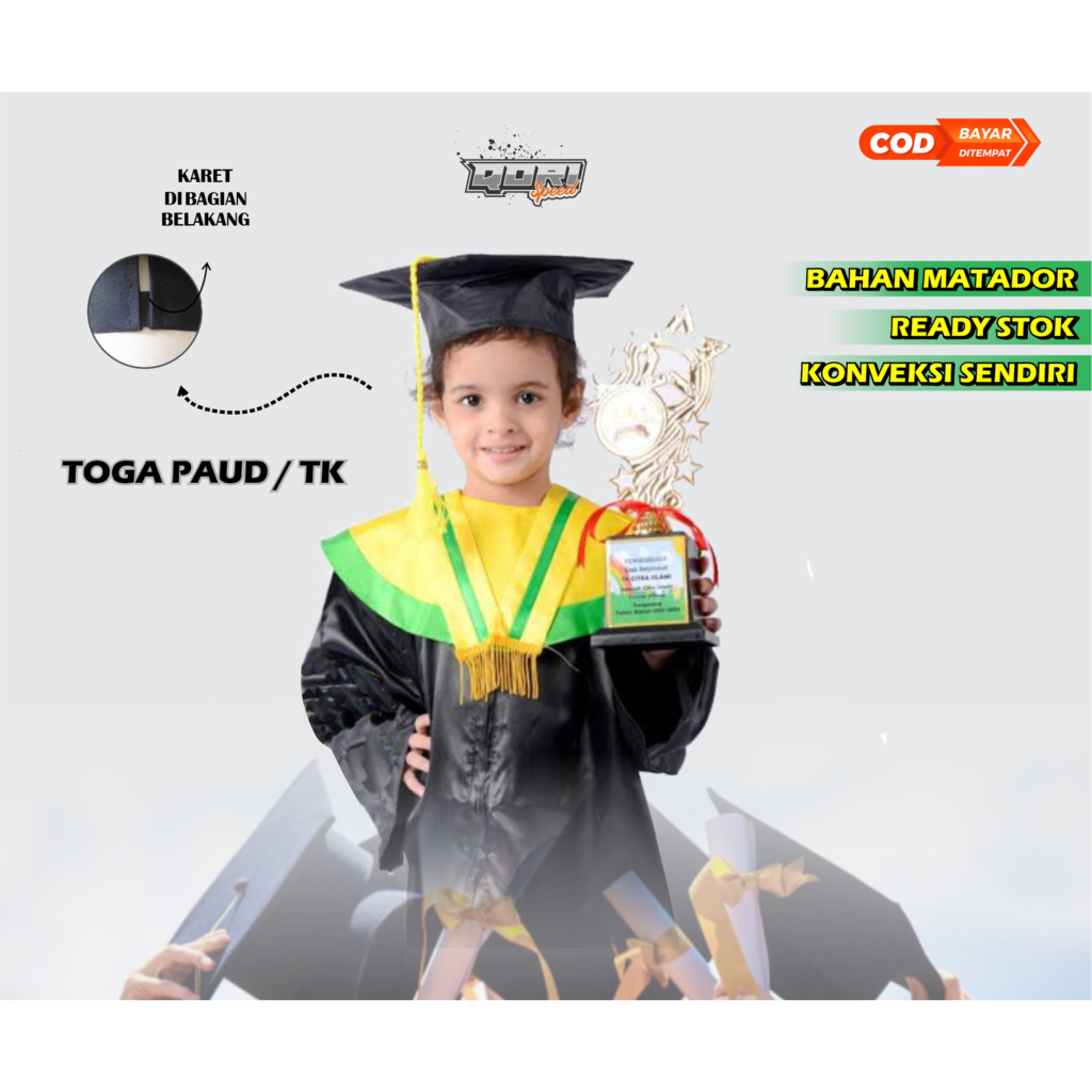 Jual Topi Wisuda Anak / Topi Toga / Toga Anak Paud,Tk Ready Stok ...
