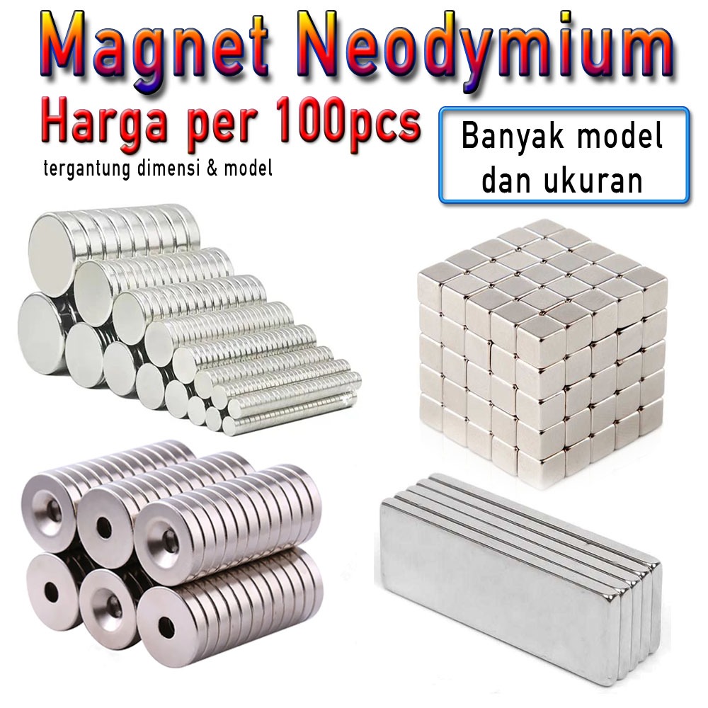 Jual Magnet Neodymium NdFeB Besi berani Banyak Model untuk pajangan ...