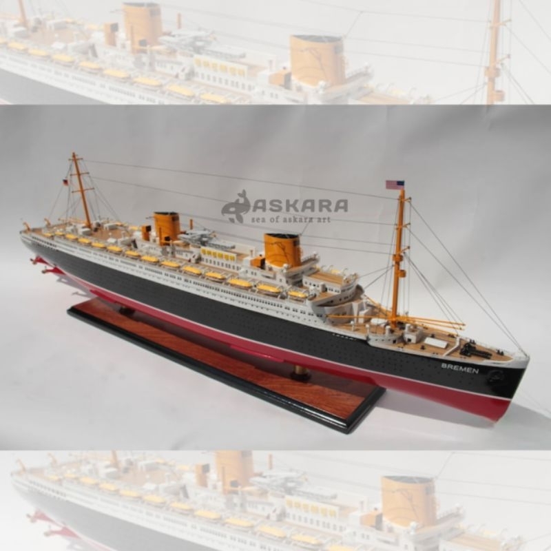Jual Miniatur Kapal Pesiar Model SS Bremen | Shopee Indonesia