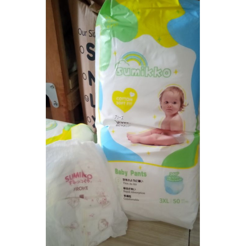 Jual popok anak non kemasan tipe celana size xxxl kecil (setara XXL )isi 10pc | Shopee Indonesia