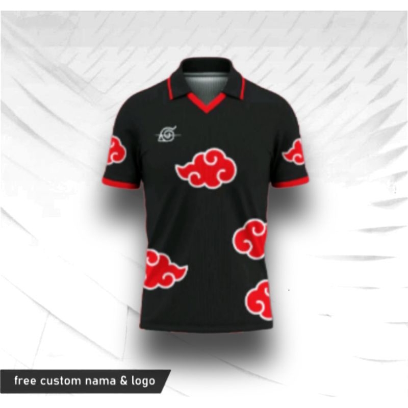 Jual jersey sepakbola tim akatsuki kerah kaos futsal kerah baju ...